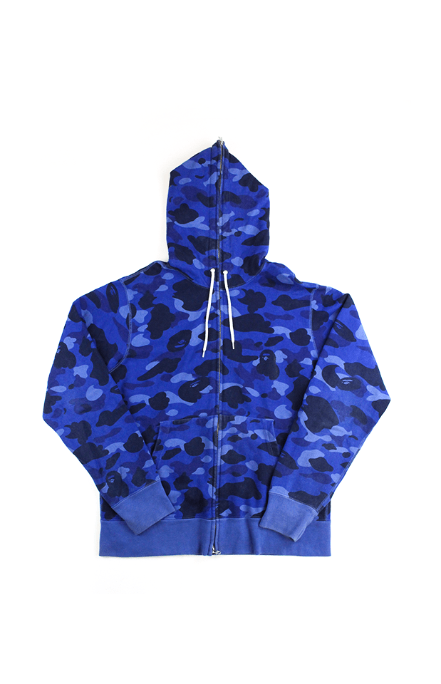 bape pattern blue