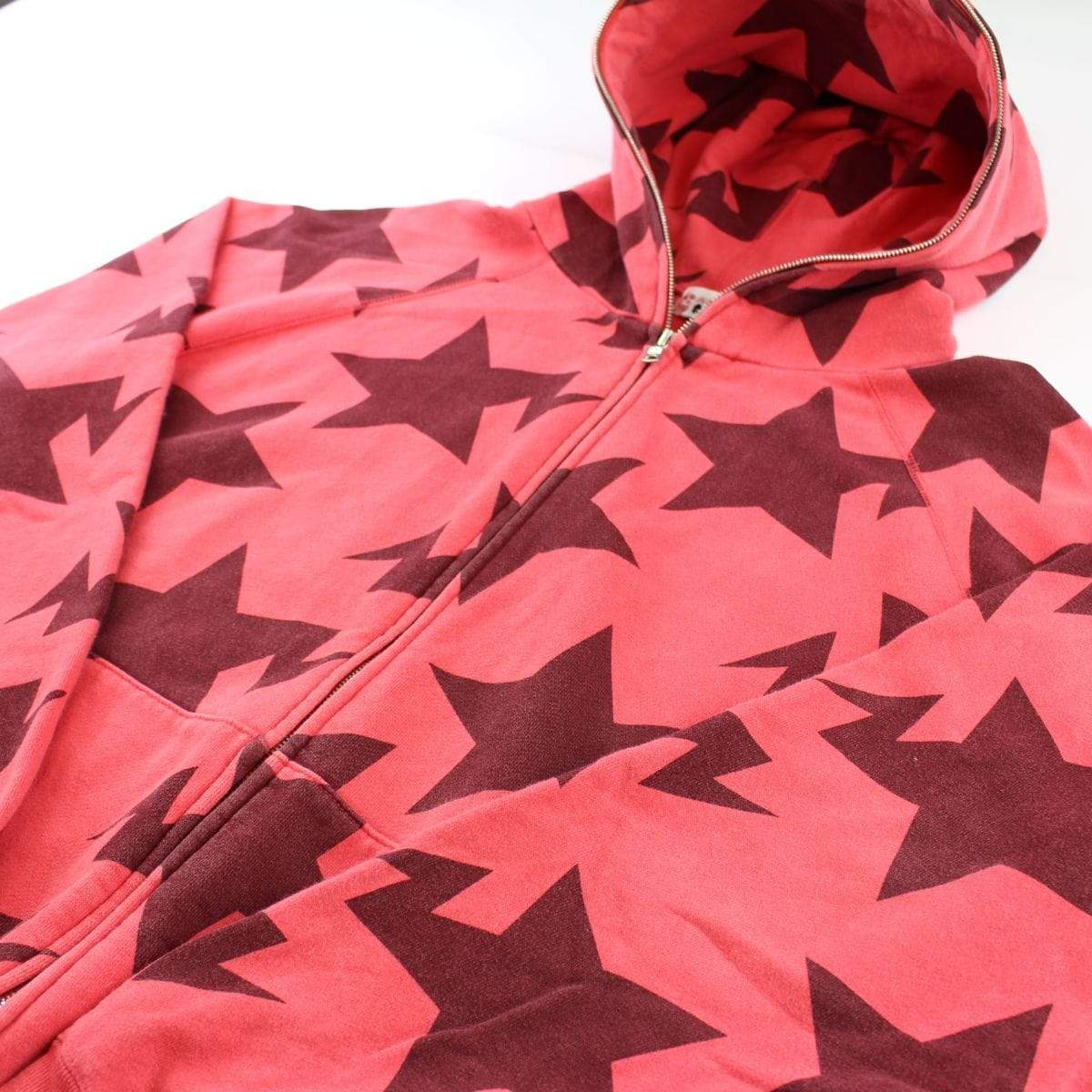 Bape All Over Bapesta Print Full Zip Red – SARUGENERAL