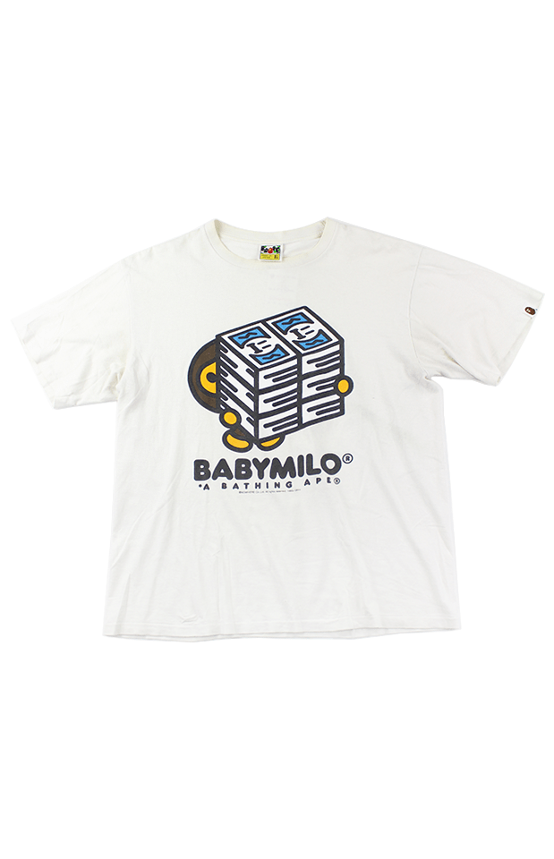Bape Baby Milo Money Stack Tee White – SARUGENERAL