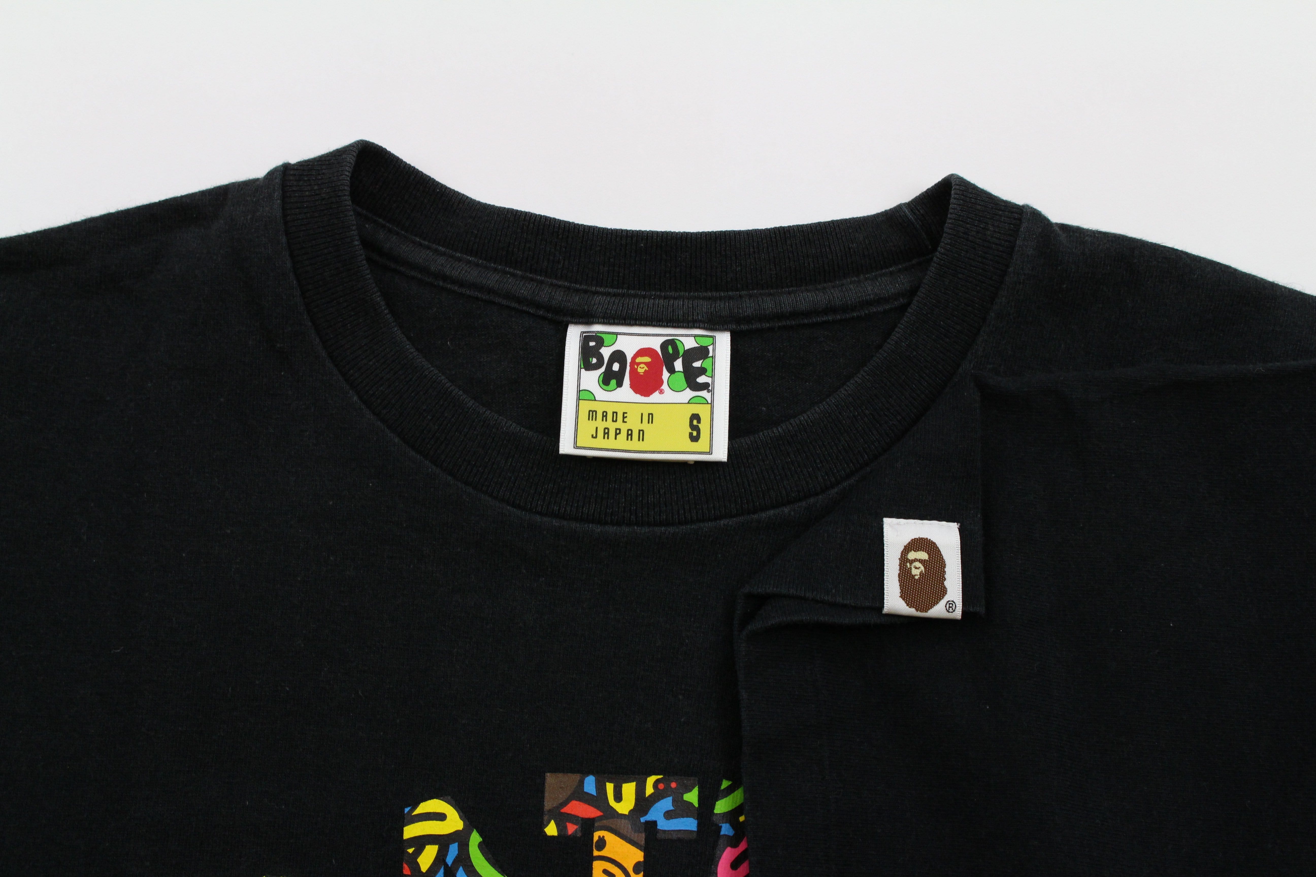 Bape Milo banana College Logo Tee Black – SARUGENERAL