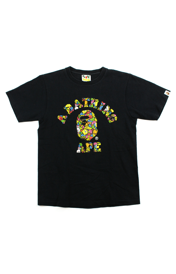 Bape Milo banana College Logo Tee Black – SARUGENERAL