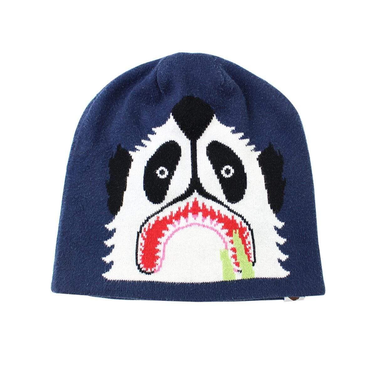 Bape Panda Shark Beanie Hat Navy – SARUGENERAL
