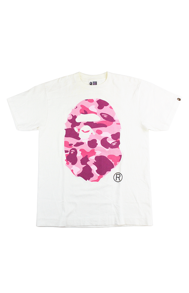 Bape Pink Camo Big Ape Tee White – SARUGENERAL
