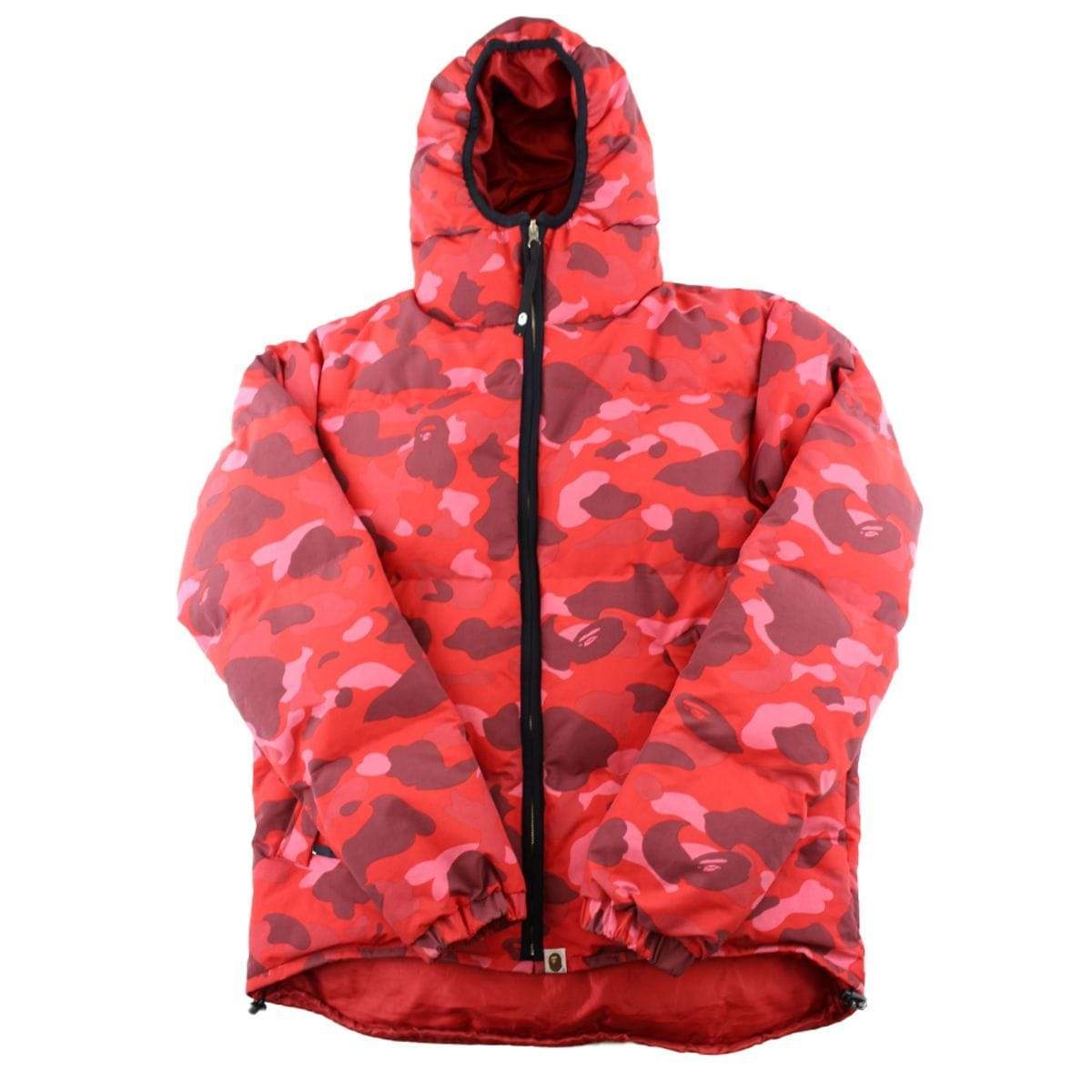 Bape Red Camo Reversible Puffer Jacket – SARUGENERAL