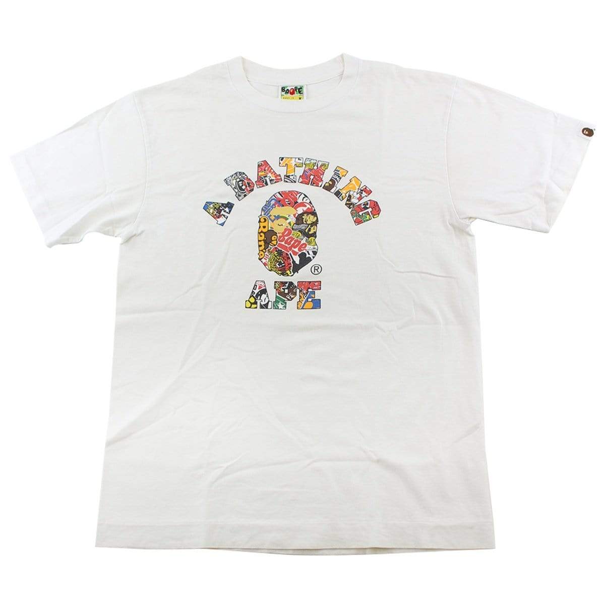 Bape Sticker Bomb College Logo Tee White – SARUGENERAL