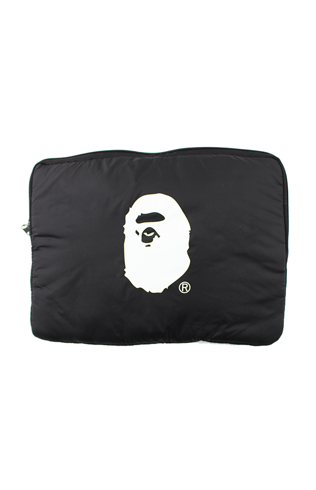 Bape White Big Ape Logo Laptop Case Black – SARUGENERAL