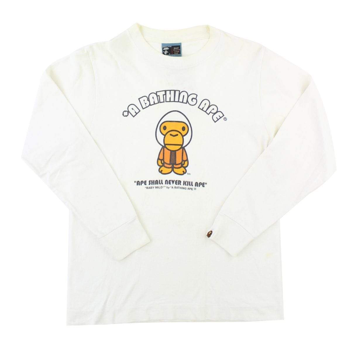 Bape White Generals Baby Milo LS White – SARUGENERAL