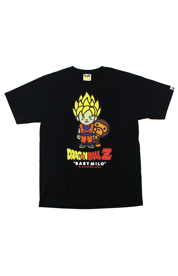 Bape x Dragon Ball Z Super Saiyan Goku Milo Tee Black – SARUGENERAL