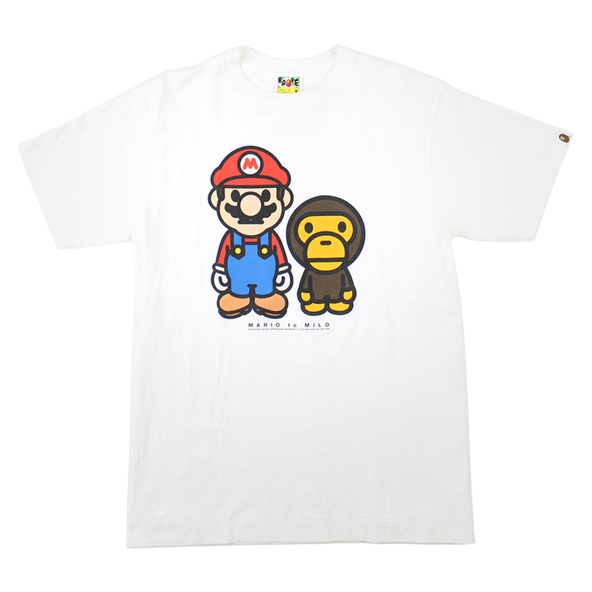 Bape x Mario Baby Milo Tee White – SARUGENERAL