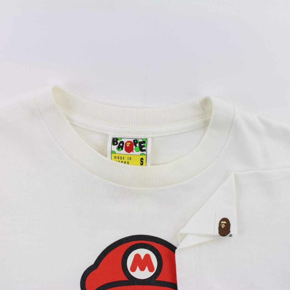 Bape x Super Mario Baby Milo Piggyback Tee White – SARUGENERAL