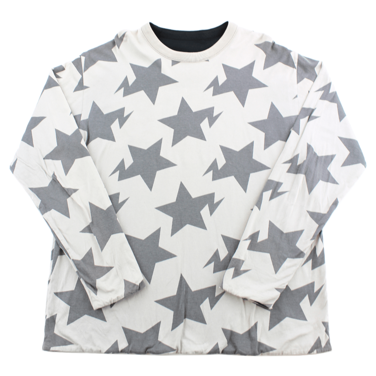 Bapesta Grey Allover LS White Reversible Black – SARUGENERAL