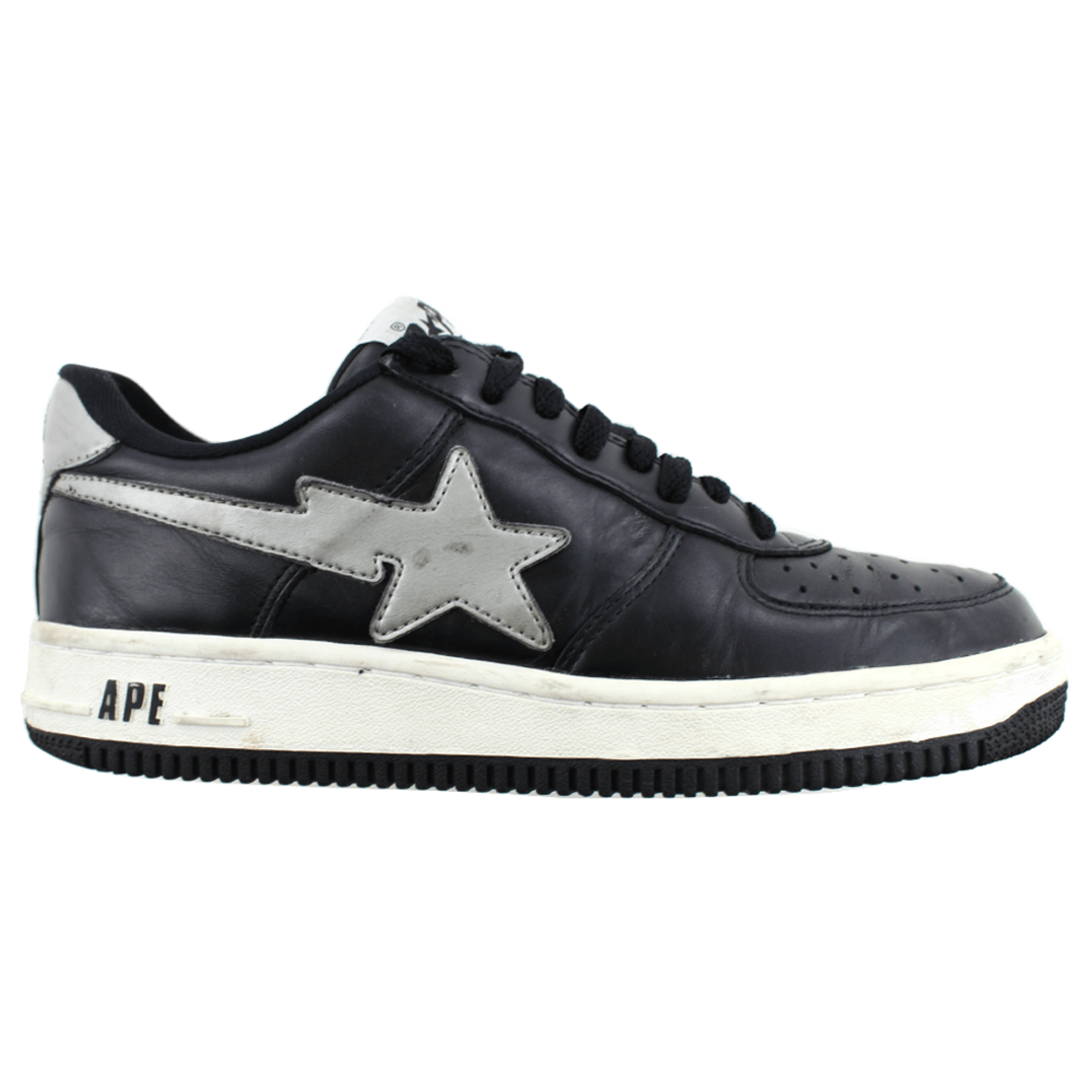 Bapesta Silver Black White – SARUGENERAL