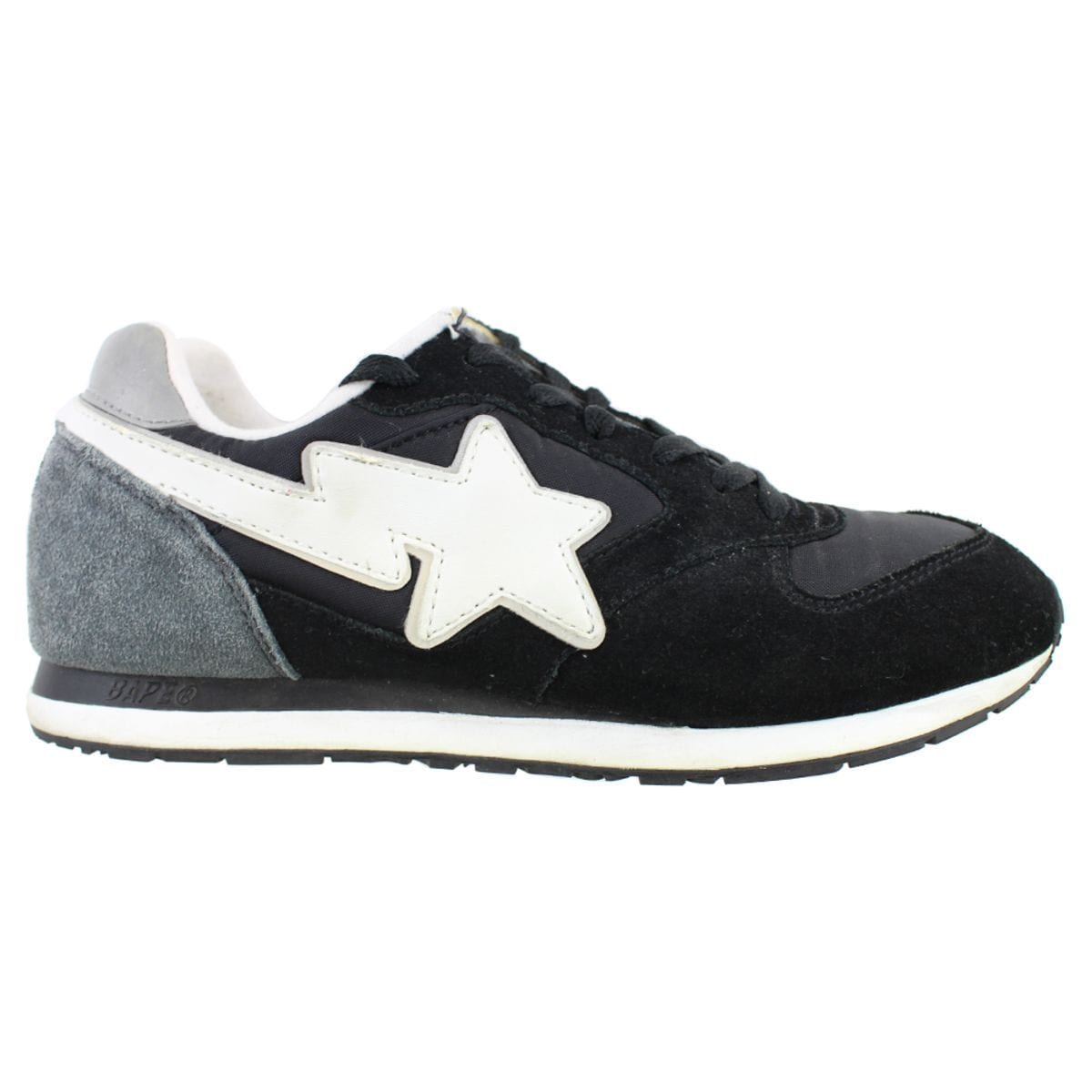 Bapesta Black Grey Trainer – SARUGENERAL