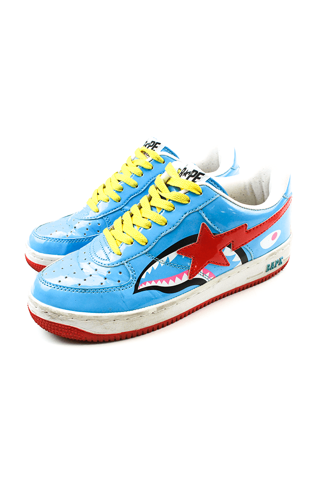 Bapesta Blue Red Shark Face – SARUGENERAL