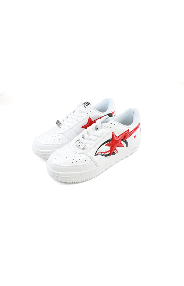 Bapesta Shark red sta white – SARUGENERAL