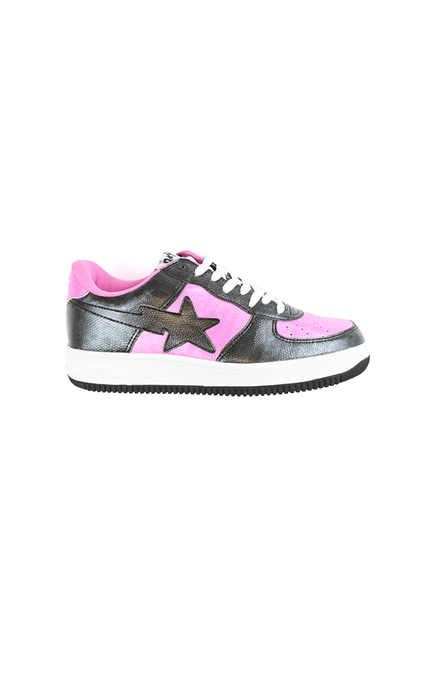 Bapesta Black & Pink Snakeskin – SARUGENERAL