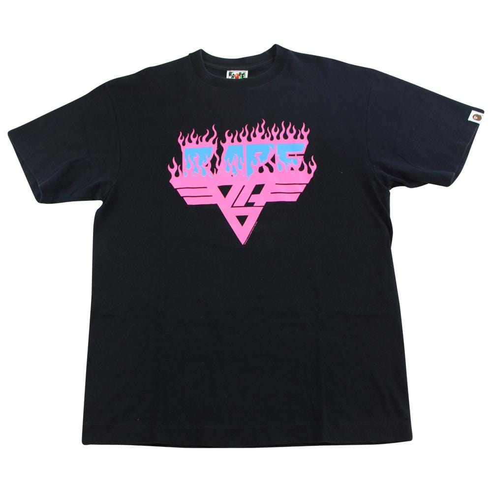 Bape Flame Kiss Logo Tee Black – SARUGENERAL