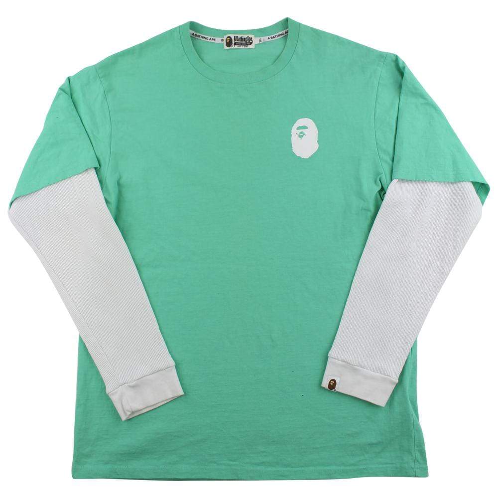 bape teal big ape logo ls – SARUGENERAL