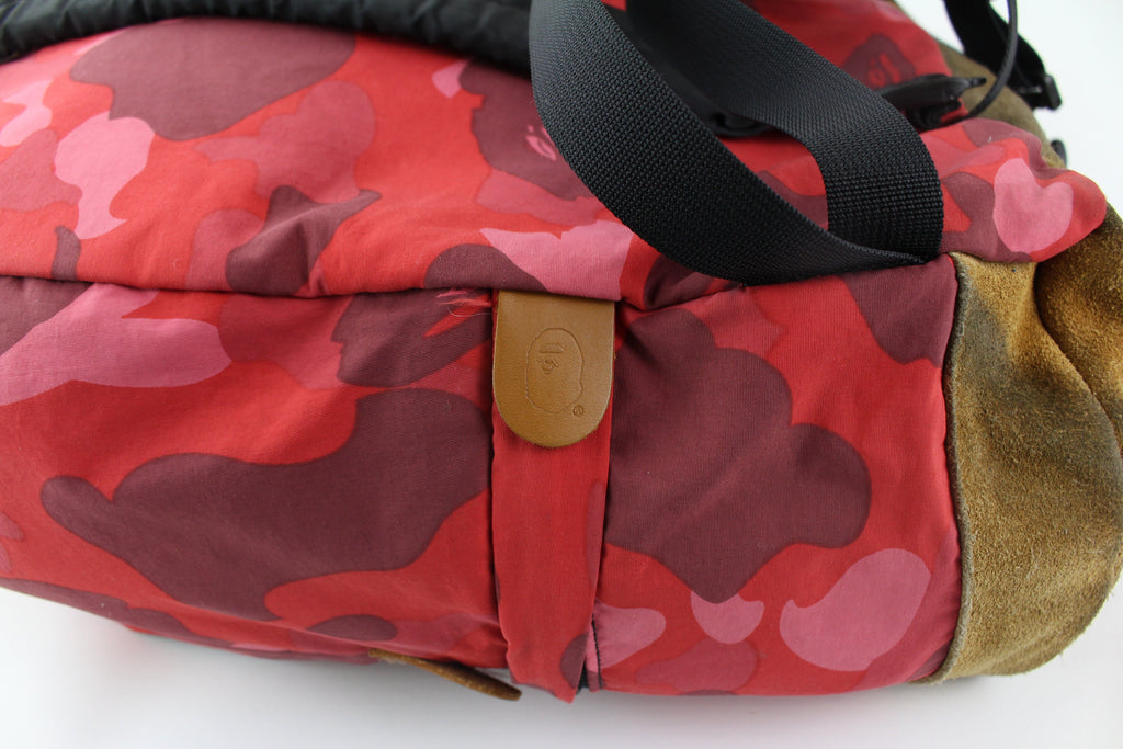 bape red camo backpack | SARUGENERAL