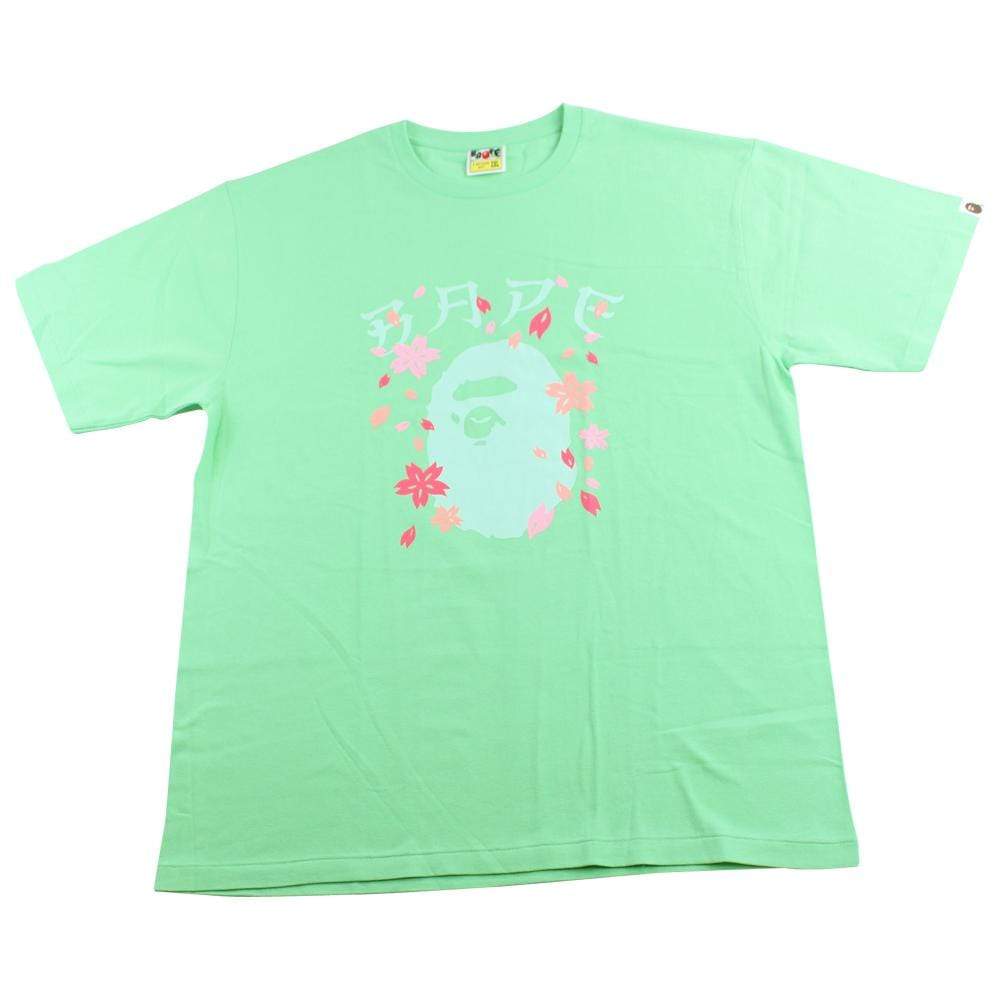 bape flower big ape tee green – SARUGENERAL