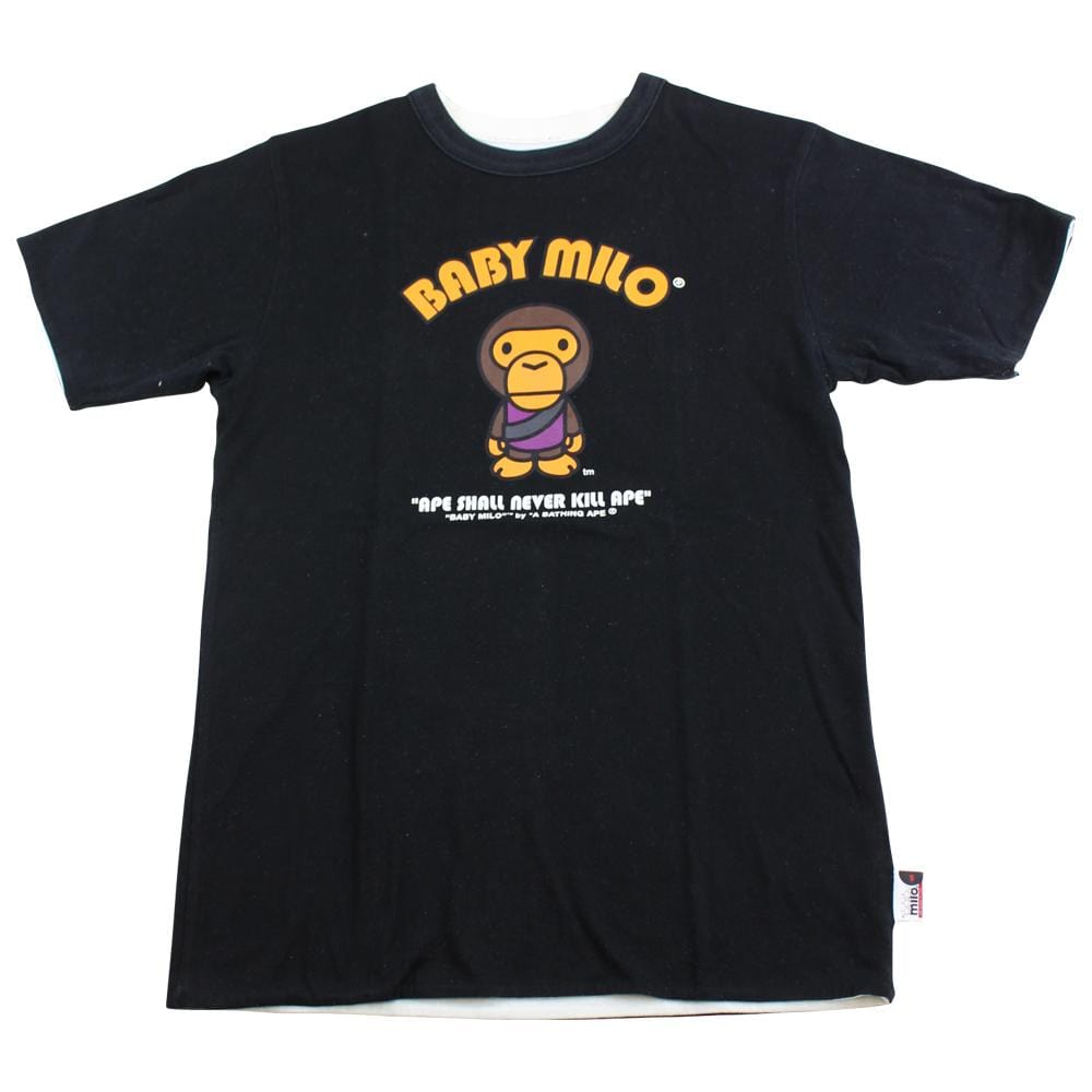 Bape Baby Milo Generals Reversible Tee Black – SARUGENERAL
