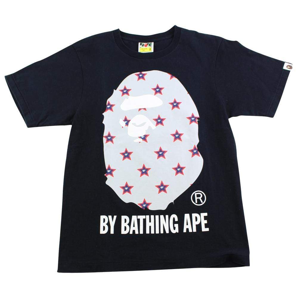 Bape Stars Big Ape Logo Tee Black – SARUGENERAL