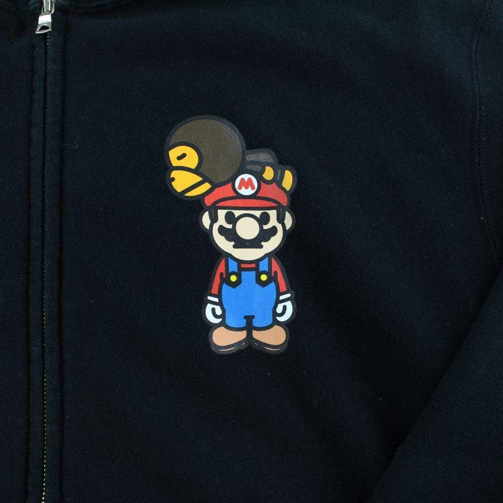 Bape x Super mario Baby Milo Hoodie Black | SARUGENERAL