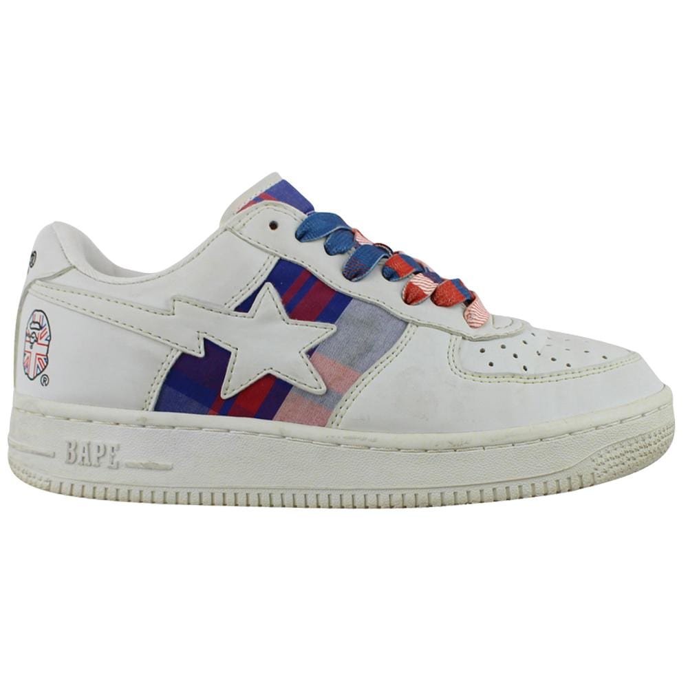 Bapesta Union Jack Red Plaid White – SARUGENERAL