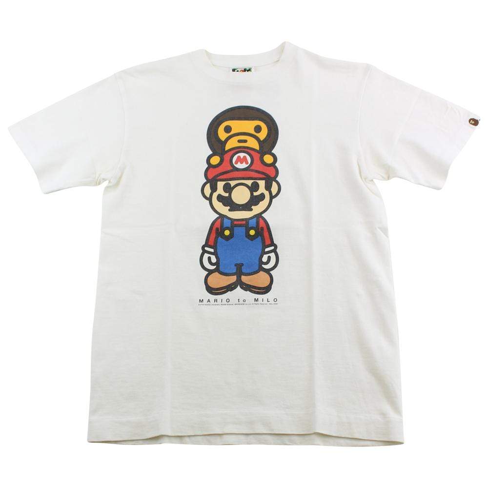 Bape Baby Milo Mario Tee White – SARUGENERAL