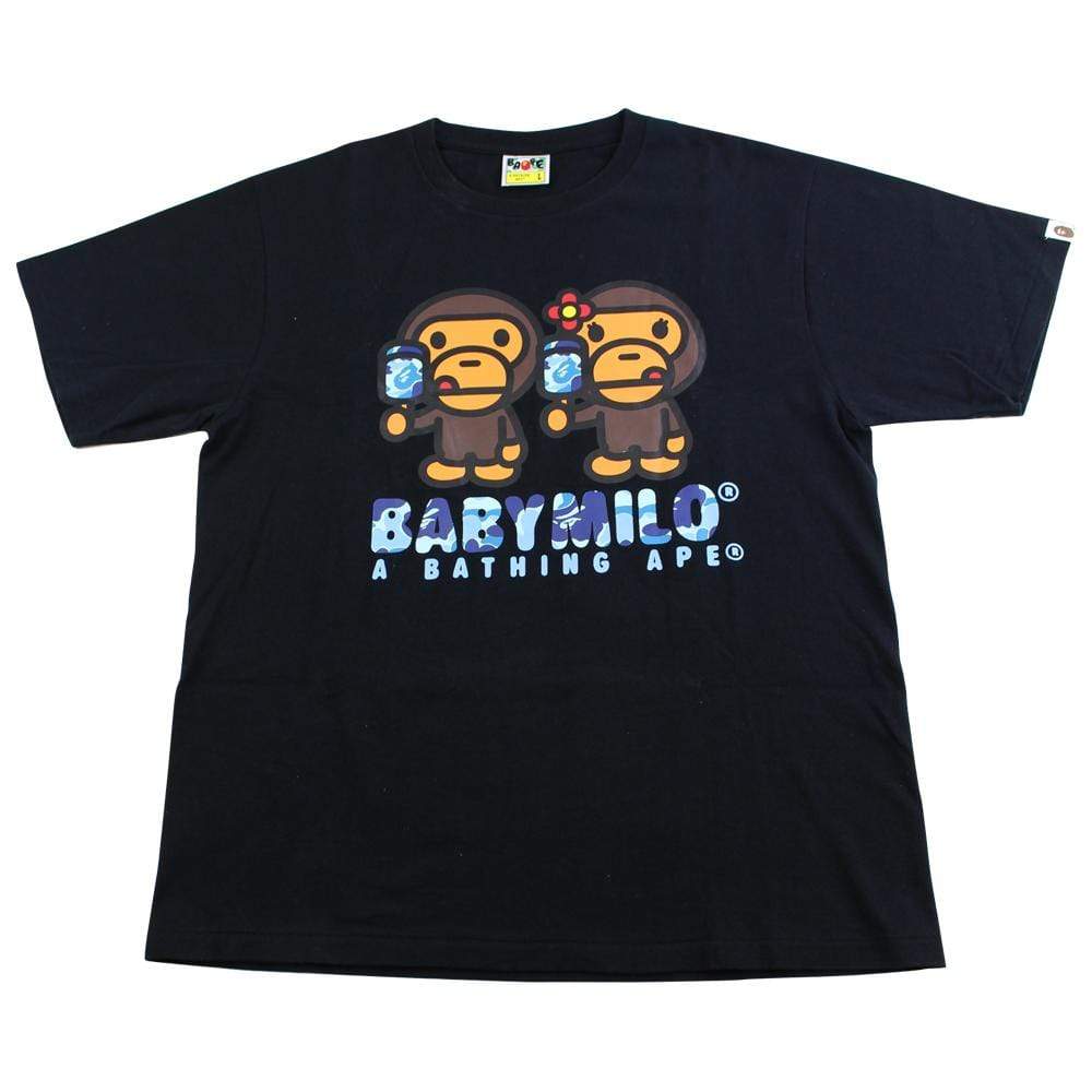 bape milo popsicle blue camo tee black – SARUGENERAL