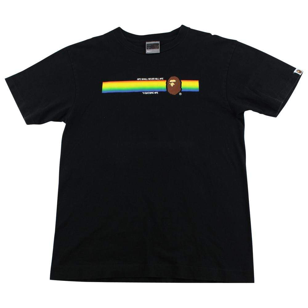 Bape Rainbow Ape Head Tee Black – SARUGENERAL