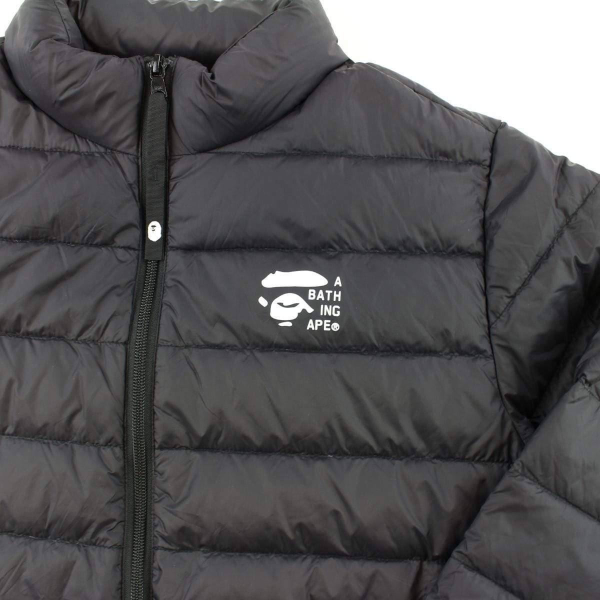 Bape Logo Puffer Jacket Black – SARUGENERAL