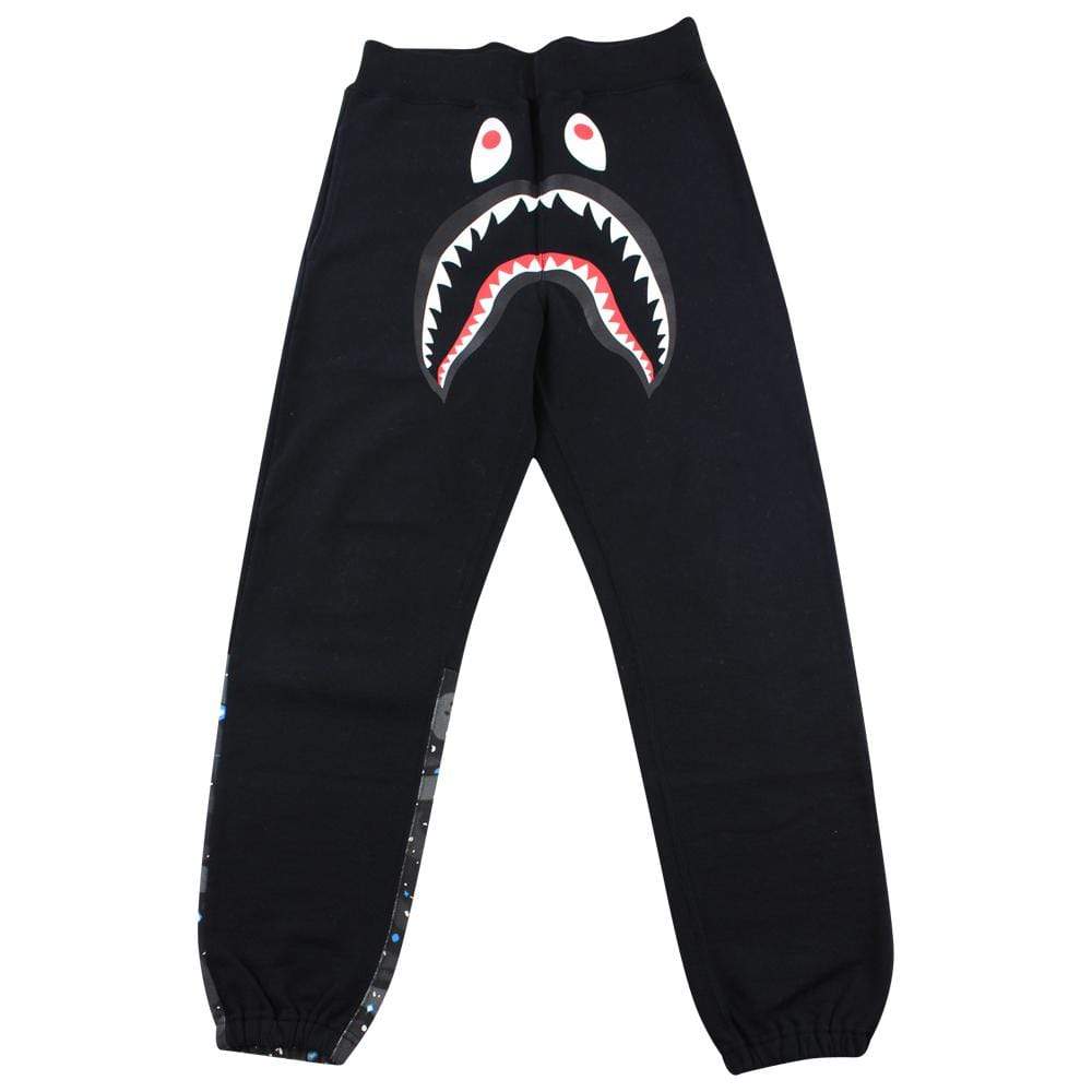 Bape Black space camo Shark Face Joggers Black – SARUGENERAL