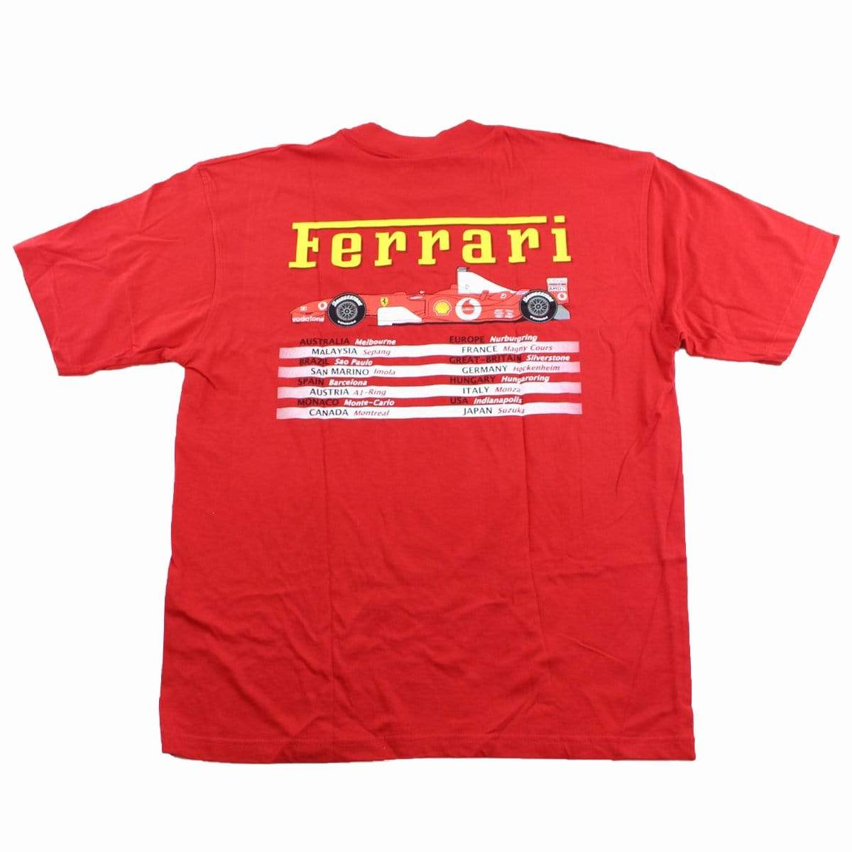 Ferrari Car Backprint Tee Red – SARUGENERAL