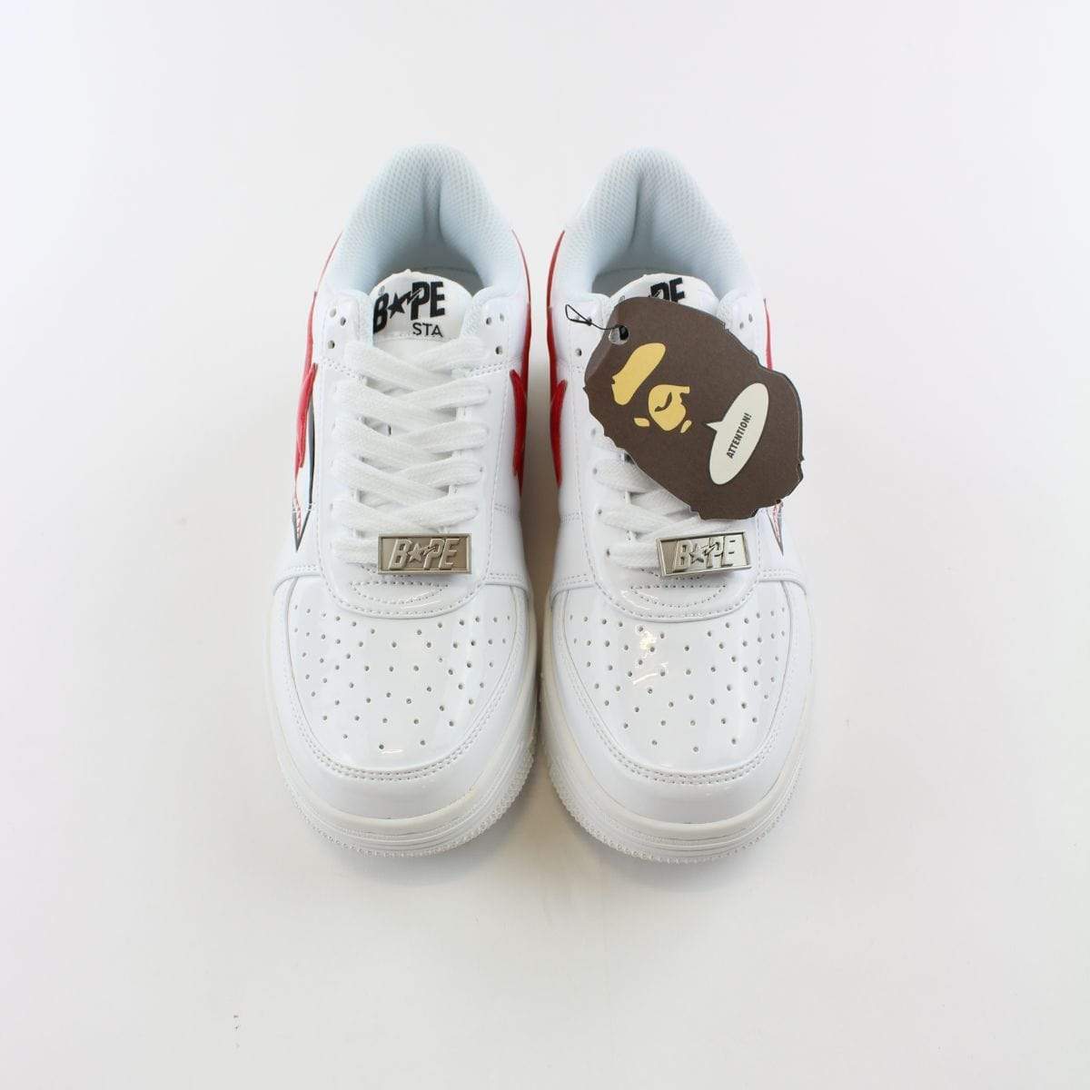 Bapesta Red Shark Face White | SARUGENERAL