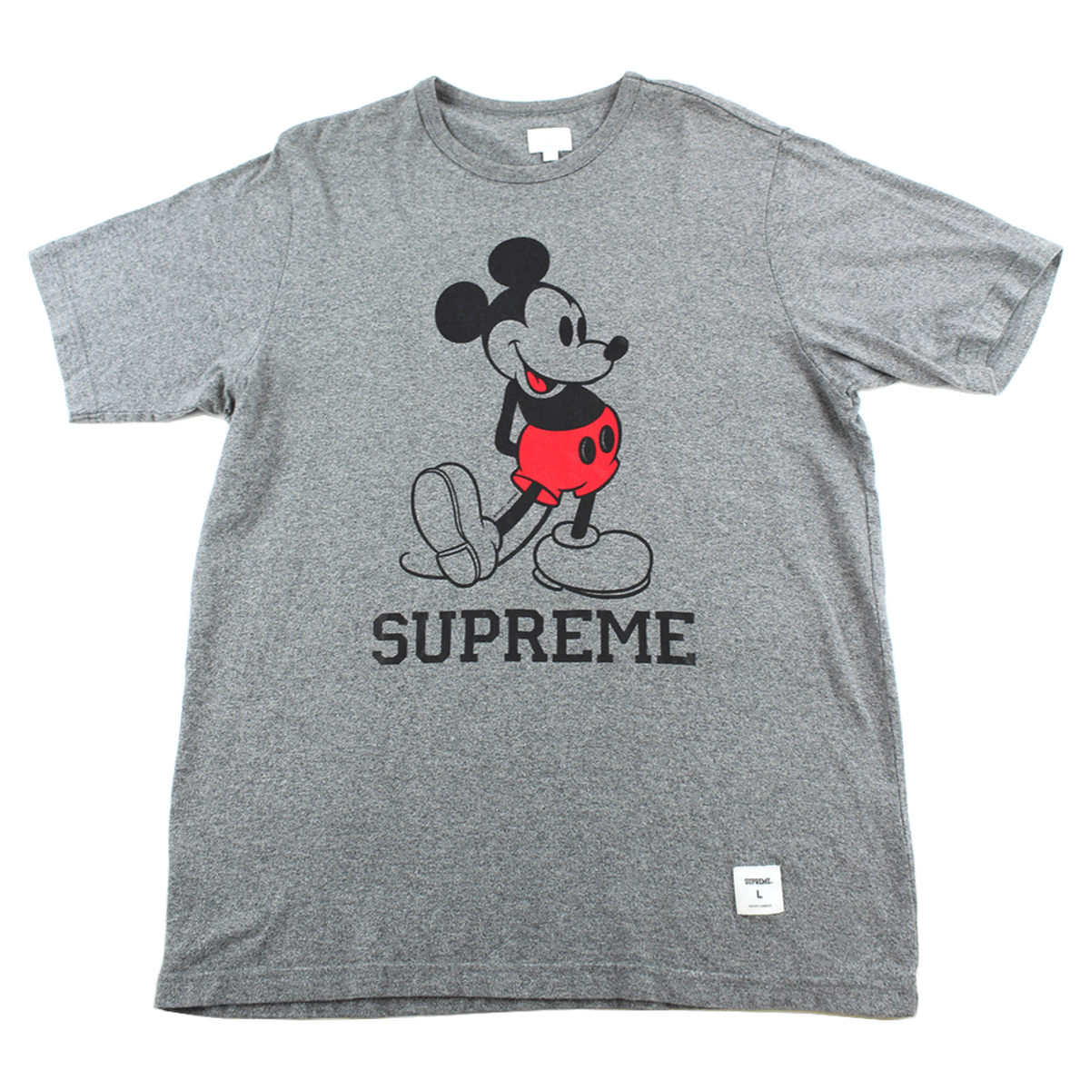 Supreme Mickey Mouse Tee Grey – SARUGENERAL