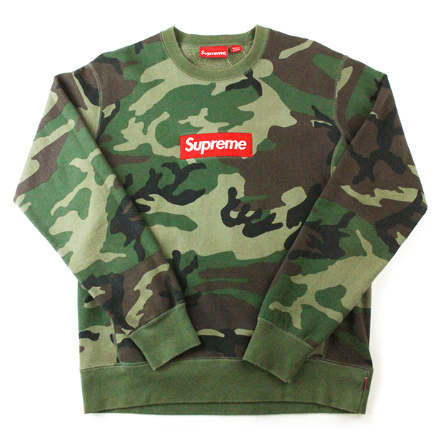 Sweat à capuche Supreme Red Box Logo Woodland Camo 2015 – SARUGENERAL